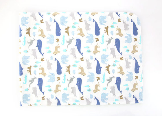 Multi Use Endurable Soft Baby Blankets Woven 100 Percent Cotton 30X40"