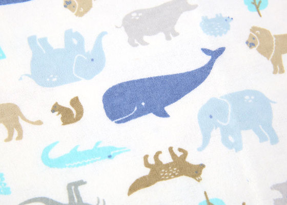 Multi Use Endurable Soft Baby Blankets Woven 100 Percent Cotton 30X40"