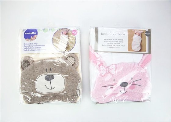 Solid Woven Cotton Muslin Swaddle Blankets , Baby Girl Swaddlers 380G