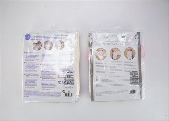 Solid Woven Cotton Muslin Swaddle Blankets , Baby Girl Swaddlers 380G