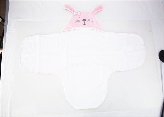 Solid Woven Cotton Muslin Swaddle Blankets , Baby Girl Swaddlers 380G