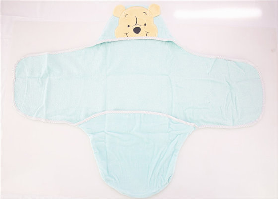 Velour Terry Breathable Unisex Swaddle Blanket , Sleeping Baby Swaddle Sheets