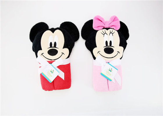 Disney Pattern Bath Wrap Baby Wrapping Sheets , Baby Girl Swaddle Blankets
