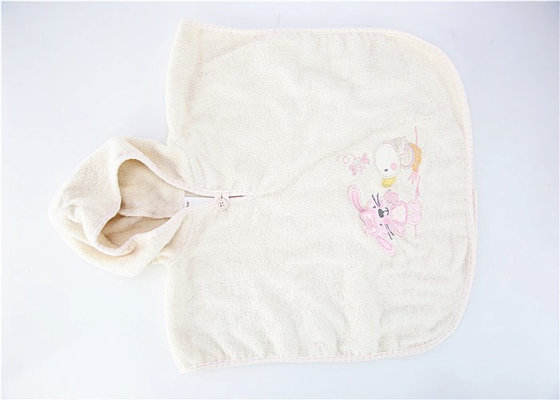 0-9M Toddler Hooded Bathrobe , Water Absorption Babies Towelling Bathrobes