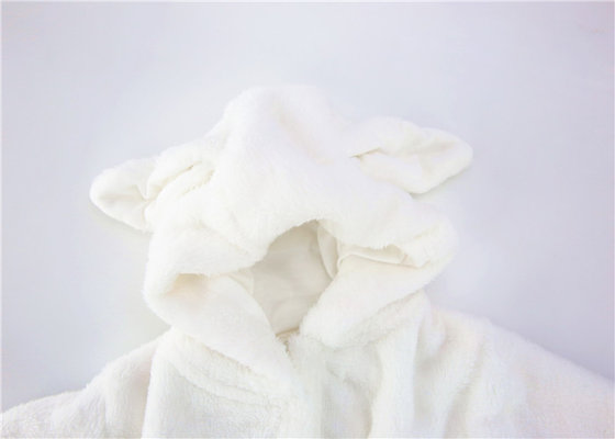 Fluffy Newborn Baby Bath Robes Towel Robe With Hood Super Absorbent