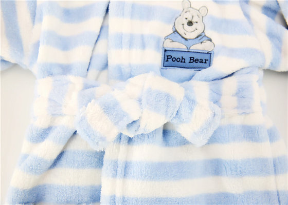 Coral Fleece Personalised Baby Bath Robes 3-24M Rich Color AZO FREE OEM/ODM
