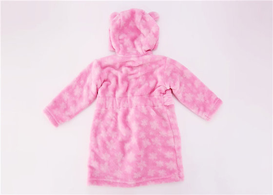 Warm Comfortable Baby Hooded Bathrobe , Coral Fleece Baby Towelling Robe