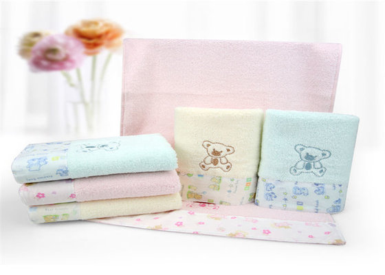 Trendy Applique Baby Face Towel Color Magnet 100% Cotton Super Weather Ability
