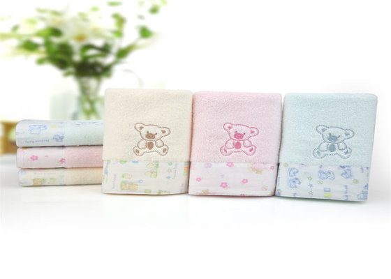Trendy Applique Baby Face Towel Color Magnet 100% Cotton Super Weather Ability