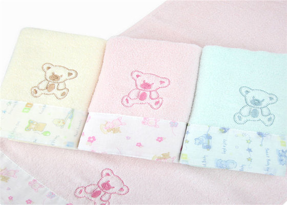 Trendy Applique Baby Face Towel Color Magnet 100% Cotton Super Weather Ability
