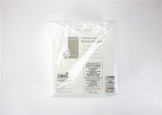 Washable Cosy Baby Crib Mattress Pad 100% Polyester High Water Resistance