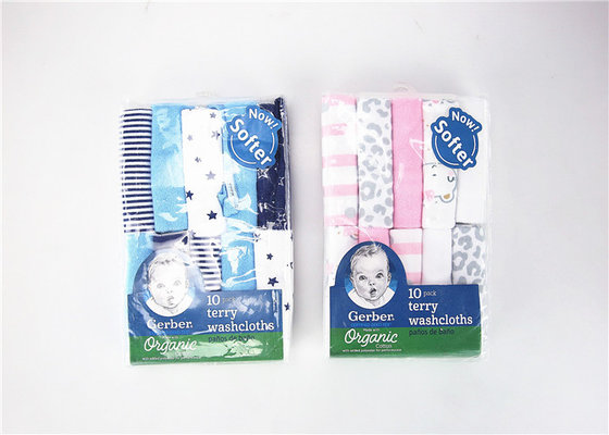 10pk Knit Washcltoh Baby Bath Washcloths Super Weather Ability Color Magnet