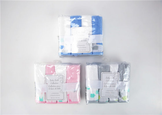 100% Cotton Woven Baby Bath Washcloths 4pk Velour Washcloth