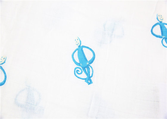 Organic Cotton Muslin Monogrammed Baby Blankets With Hanging Toy / Velcro Hands