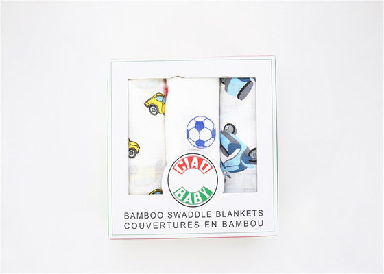 Comfortable Thin Organic Bamboo Baby Blanket , 100% Bamboo Swaddle Blankets