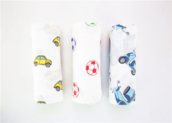 Comfortable Thin Organic Bamboo Baby Blanket , 100% Bamboo Swaddle Blankets