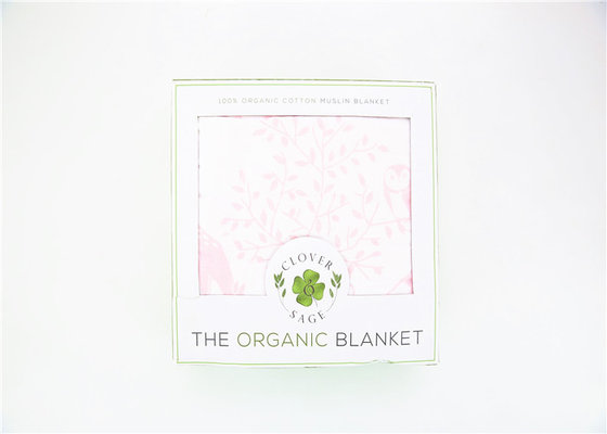 Beautiful Newborn Baby Girl Blankets , 100% Cotton Muslin Baby Blankets
