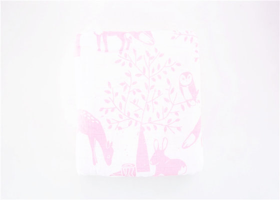 Beautiful Newborn Baby Girl Blankets , 100% Cotton Muslin Baby Blankets