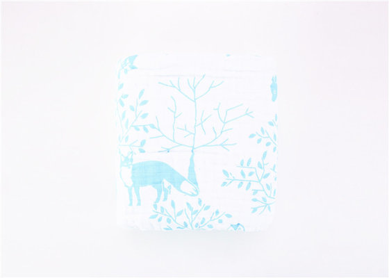 Organic Extra Soft Baby Blankets Four Breathable Layers 120X120cm Eco Friendly