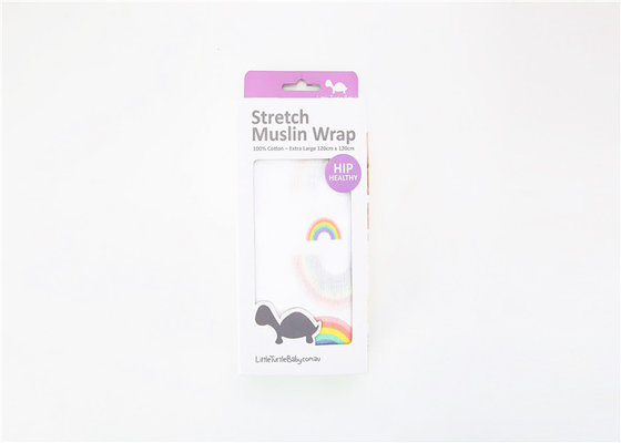 Four Layers Stretchy Swaddle Blankets , Extra Large Swaddle Blankets 120X120cm