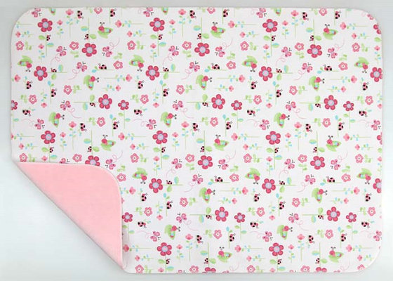 Wipeable Non Toxic Baby Changing Pad Fold Up Changing Mat PE Waterproof Layer