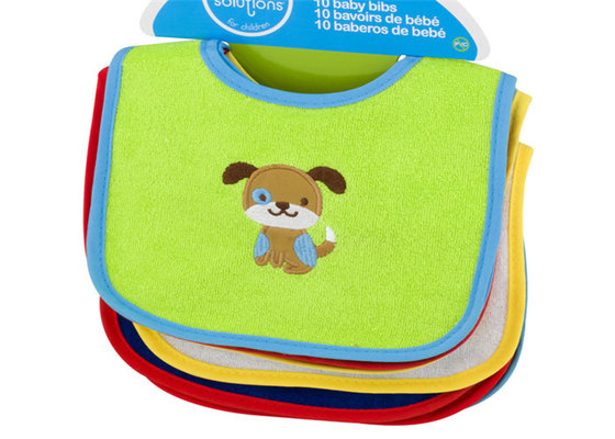 Cotton Blend Baby Feeding Bibs 0 - 3 Months Various Color OEM / ODM Available