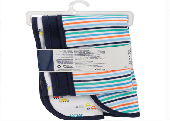 Lightweight Newborn Baby Burping Towels Assorted Lined Terry Cloth Burp Rags