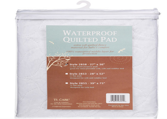 Quilted Crib Mattress Pad 360° Package Baby Cot Mattress Pad 27" X 36" Lightweight