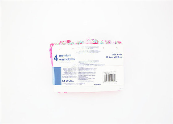 4pk Woven Washcloth Baby Bath Washcloths 100% Cotton OEM/ODM