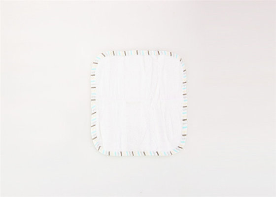 Pure cotton Fabric Baby Bath Washcloths Breathable Suitable Dry 9x9"