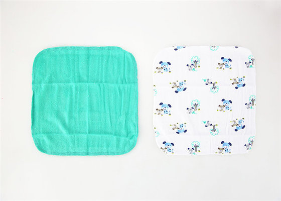 Good Water Absorption Baby Bath Washcloths 80% Cotton 20% Polyester