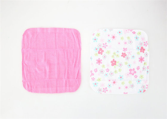 Modern Fashionable Baby Bath Wash Cloth , Pink Baby Washcloths AZO Free