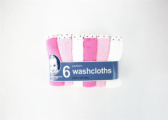 Skin Friendly Organic Baby Washcloths , 6pk Baby Bath Wrap Towel Non Disposable