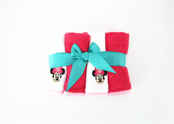 220GSM Microfiber Baby Washcloths , Beautiful Minnie Mouse Baby Bath Towel