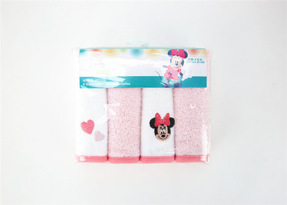 Unisex 4pk Baby Boy Bath Towels , Baby Wash Towels Environmental Friendly