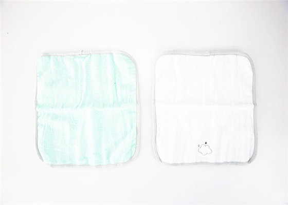 White / Green Mint Baby Bath Washcloths Hand Face Towel Fade Resistant