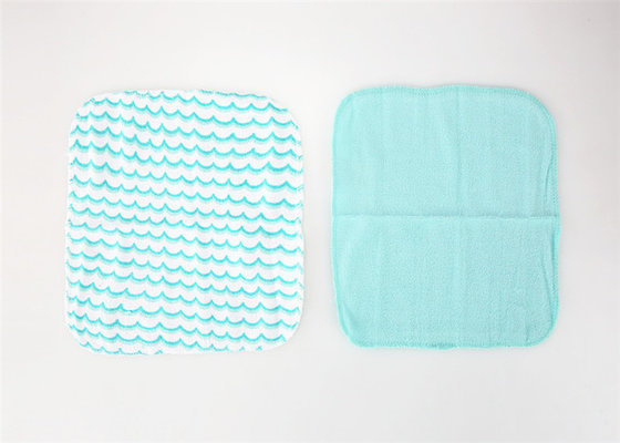 Customized Baby Girl Washcloths , 200GSM Knitted Washcloths For Babies