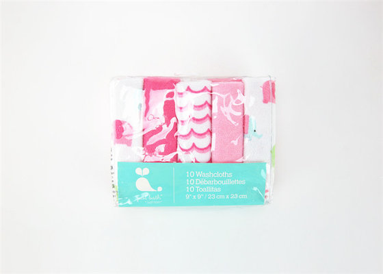 Face Wiping Baby Cotton Towels , Soft Washcloths For Face 200GSM Azo Free