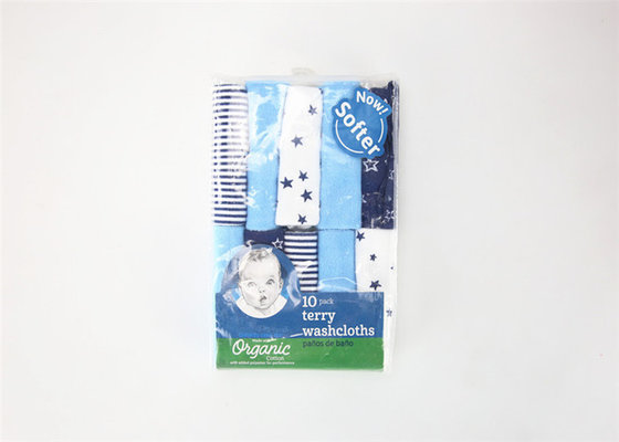 Soft And Luxurious Baby Bath Washcloths 80% Organic Cotton 20% Polyester