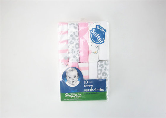 Handy 10 Pack Knit Baby Bath Washcloths Anti Bacterial Super Absorbent