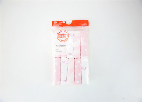80% Cotton 20% Polyester Baby Bath Washcloths For Infants 200GSM 9" L X 9" W