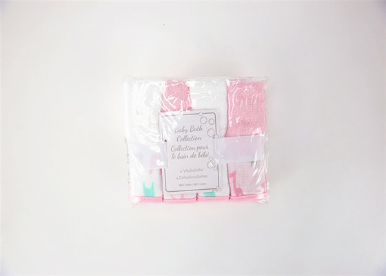 Super Soft Baby Washcloths , Small Cotton Washcloths Good Air Permeability