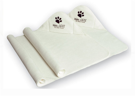 Personalised Microfibre Dog Towel Set , Embroidered Cat Bathroom Towels Endurable