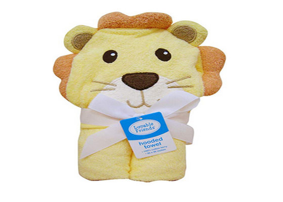 Cute Animals Towels Baby Girl Blankets With Hood , OEM / ODM Accepted