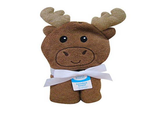 Cute Animals Towels Baby Girl Blankets With Hood , OEM / ODM Accepted