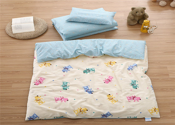 Baby Pillow Quilt Sheet Cot Bedding Sets , Various Pattern Colorful Baby Cot Sets