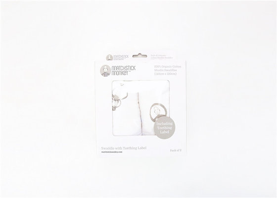 100% Organic Cotton Swaddle Wraps  Muslin Receiving Blankets Fluffy And Soft