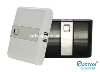 China Square Dual USB Power Bank For Smartphones / Cell Phones 12000 mAh supplier