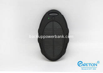 China Black Portable Solar Power Bank External Battery Charger for Notebook / Ipad supplier