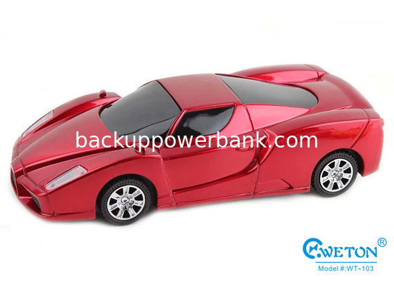 USB Car Shaped Portable Gift  ABS Power Bank 6000mAh For Mobile Phones supplier